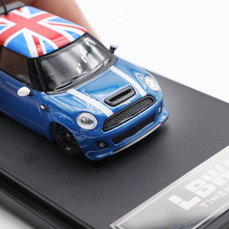 Time Micro 1/64 LBWK MINI Cooper / Hatch(R56) Blue – Black Ice Diecast