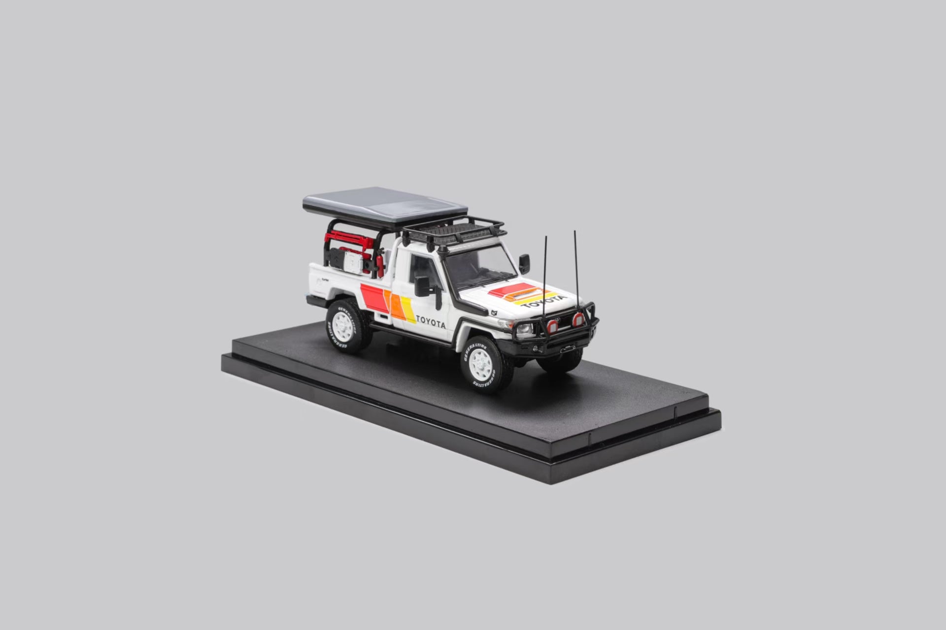 Autobots 1/64 Land Cruiser LC79 Single Cabin Pickup – Black Ice Diecast