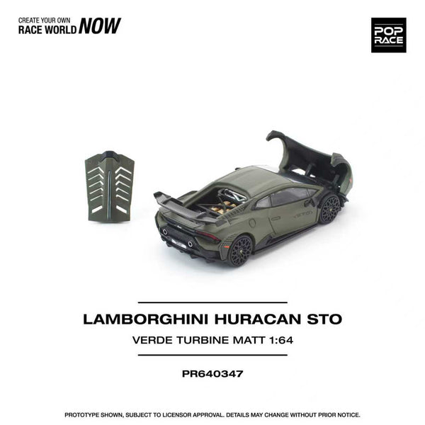 [ETA: Nov 2026 ] Pop Race 1/64 Huracan STO Matt Verde Turbine – Black ...