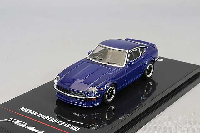 Inno64 1/64 NISSAN FAIRLADY Z (S30) Dark Blue Metallic – Black Ice Diecast